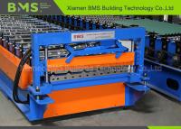 China 0.8mm Color Steel Roof Panel Machine With 5T Manual Decoiler for sale