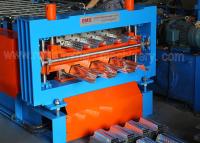 China Shaft 95mm Thickness 0.8 0.9mm Steel Deck Roll Forming Machine for sale