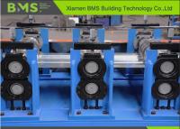 China Thickness 2.0  3.0mm Pallet Rack Upright Roll Forming Machine With Cr12 Cutter for sale