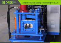China Cr12Mov Cutter Thickness 1.5 2.0mm Shelf Hat Purlin Roll Forming Machine for sale
