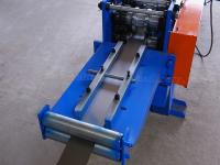 China Cr12Mov Cutter Thickness 1.5 2.0mm Shelf Hat Purlin Roll Forming Machine for sale