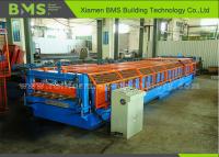 China 20 Steps Stainless Steel Roofing Panel Roll Forming Machine High Productivity For USA for sale