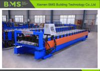 China Shaft 75mm Thickness 0.3-0.8mm Metal Roofing Panel Roll Forming Machine for sale