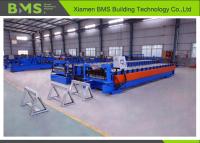 China Shaft 75mm Thickness 0.3-0.8mm Metal Roofing Panel Roll Forming Machine for sale