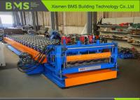 China 1000mm Feeding Width Glazed Tile Roll Forming Machine With 5T Manual Decoiler for sale