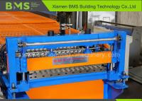 China Chain Drive Corrugated Roof Roll Forming Machine 0.02''- 0.039'' Thickness for sale