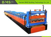 China 0.5-1.0mm Thick Steel Deck Roll Forming Machine , Floor Tile Deck Making Machine for sale