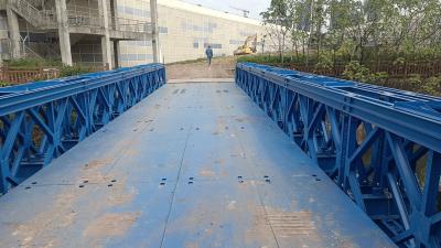 China Galvanized Bailey Pedestrian Bridge CB200 & CB321 Models with 12676 kN.m Capacity and 203.84 cm² Chord Area for sale