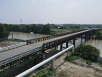 China OEM Galvanized Prefabricated Bailey Bridge Q355B Steel with 8228.6 kN.m Load Capacity and Modular Design for sale