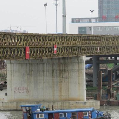 China High Strength Steel Bailey Truss Bridge - Q235 Steel with 1937.2 kN Shear Capacity and 0.3mm Welding Precision for sale