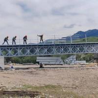 China Prefab Steel Bridge Galvanized or Painted Steel Frame Bridge 50-100 Year Design Life CB200 for sale