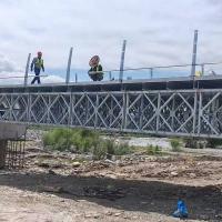 China CB321(100) & CB200 Prefabricated Steel Truss Bridge with 788.2 kN.m Moment Capacity and Modular Design for sale