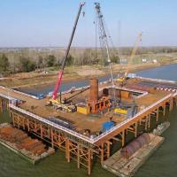 China Steel Truss Pedestrian Bridge with 788.2 kN.m Moment Capacity and Various Span Options for Heavy Loading Applications for sale