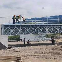 China 4.2m 7.35m 10.5m Modular Steel Pedestrian Bridge with 25+ Year Coating Life and 843.9kN Shear Capacity for sale