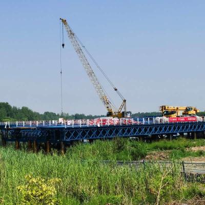 China Painted Galvanized Steel Bridge GB Q345B Weather Resistance - 788.2 kN.m Standard Truss Moment, 245.2 kN Shear Capacity for sale