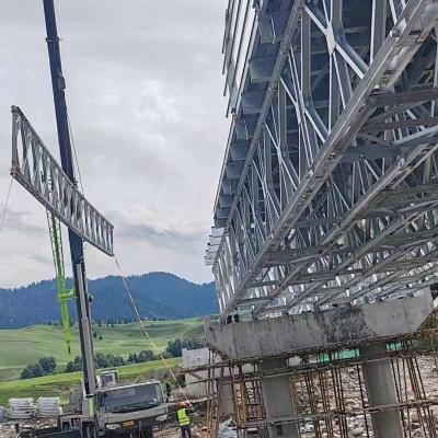 China Painted Light Gray Steel Structure Bridge - Multi-Span Temporary Road Bridge with 6750 kN.m Moment Capacity for sale