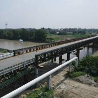 China 2.4 Meter Portable Steel Structure Bridge with 12676.1 kN.m Load Capacity and ISO9001 Certification for sale