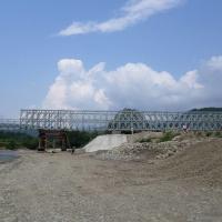 China Q235 Prefabricated Steel Bailey Bridge 7.35m Length 4.2m Width Modular Construction for sale