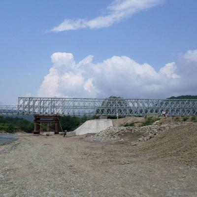 China Q235 Prefabricated Steel Bailey Bridge 7.35m Length 4.2m Width Modular Construction for sale