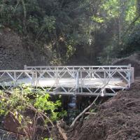 China Bailey Prefabricated Steel Bridge 3.2m-3.7m Width with 788.2-3930.3 kN.m Load Capacity for sale