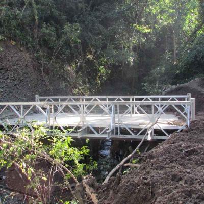 China Bailey Prefabricated Steel Bridge 3.2m-3.7m Width with 788.2-3930.3 kN.m Load Capacity for sale