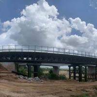 China Special Steel Structure Emergency Modular Pedestrian Bridge with 3930.3 kN.m Load Capacity and Corrosion Resistance for sale