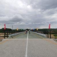 China Space Steel Truss Bridge 3000mm x 1400mm Modular Structure with 8228.6 kN.m Load Capacity for sale