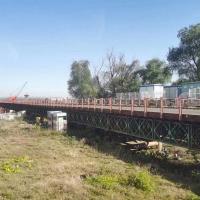 China Galvanized Steel Truss Bridge 6m 9m 12m Span with 3930.3 kN.m Moment Capacity and 843.9 kN Shear Force for sale
