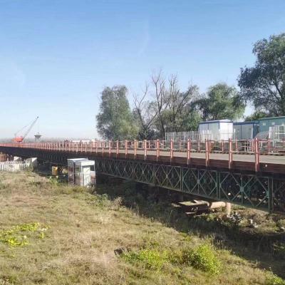 China Galvanized Steel Truss Bridge 6m 9m 12m Span with 3930.3 kN.m Moment Capacity and 843.9 kN Shear Force for sale