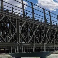 China 4.2m Single Lane Prefab Steel Truss Bridge with 8.8 Bolt Grade - 788.2 kN.m Moment Capacity & 245.2 kN Shear Strength for sale
