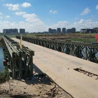 China Q345E Bailey Steel Emergency Bridge TSR Structure with 0.3mm Welding Precision and 8228.6 kN.m Moment Capacity for sale