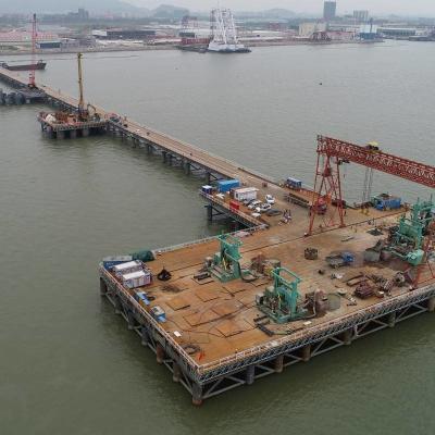 China Steel Structure Bailey Truss Bridge with 1034.3 kN.m Standard Moment and 222.1 kN Shear Capacity for sale