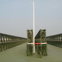 China Painted Galvanized Prefabricated Bailey Bridge Double Lane 7.35m Steel Structure for sale
