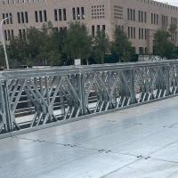 China Long Span Prefabricated Steel Pedestrian Bridge with 788.2 kN.m Moment Capacity and Steel/Timber Deck Options for sale