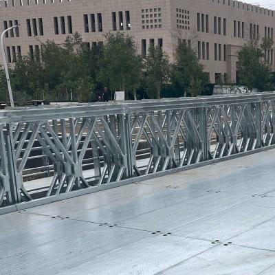 China Long Span Prefabricated Steel Pedestrian Bridge with 788.2 kN.m Moment Capacity and Steel/Timber Deck Options for sale