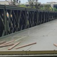 China Type 450 Bailey Bridge - Prefabricated Steel Emergency Bridge with 500 kN Load Capacity and Modular Design for sale