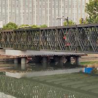China Q345B Steel Truss Bridge Portable Panel Bridge 91m Span 500kN Load for sale