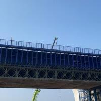 China 200-Type Bailey Bridge Modular Steel Structure with 3930.3 kN.m Load Capacity and Adjustable Height Design for sale