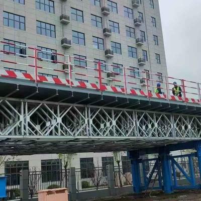 China Type 321 Bailey Bridge Prefabricated Steel Structure with 1576.4 kN.m Moment Capacity and 490.5 kN Shear Strength for Temporary Construction for sale