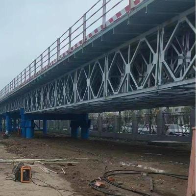 China Type 321 Bailey Steel Portable Bridge - ASTM BS DIN GB Q345B Certified with 843.9 kN Load Capacity for sale