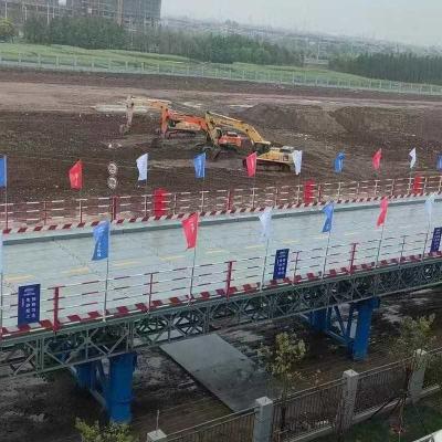 China Type 321 Bailey Bridge - Q235 Steel TSR Structure with 12m Span Capacity and 4809.4 kN.m Moment Rating for sale