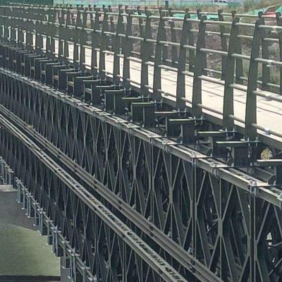 China TSR Temporary Emergency Mabey Panel Bridge - 12m Span Galvanized Truss with 100 Ton Capacity for sale