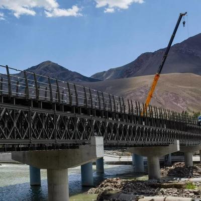 China Portable Bailey Panel Stand Emergency Bridge Q345E Steel - 788.2 kN.m Moment Capacity & 245.2 kN Shear Rating for sale