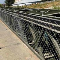 China Temporary Bailey Bridge Army Galvanized Surface Adjustable Durable Lightweight 200kN Capacity for sale