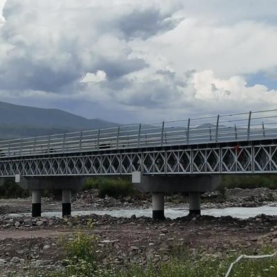 China Corrosion Resistant Sway Brace Metal Truss Bridge 7.6m Width with 3930.3 kN.m Standard Truss Moment and 843.9 kN Shear Capacity for sale