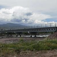 China Galvanized Prefabricated Steel Truss Bailey Bridge with 6750 kN.m Capacity for Mountainous Terrain for sale