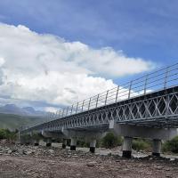 China Emergency Bailey Portable Steel Bridge Q345B TSR Structure 3.7m Carriageway for sale