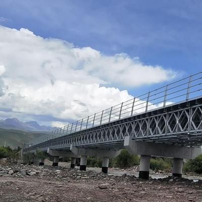China Emergency Bailey Portable Steel Bridge Q345B TSR Structure 3.7m Carriageway for sale