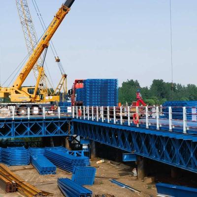 China Galvanized Bailey Bridge 321-Type Emergency Panel Bridge 34m Span for sale