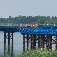 China 321-Type TSR Bailey Bridge Galvanized Corten Steel 100kN Capacity for sale